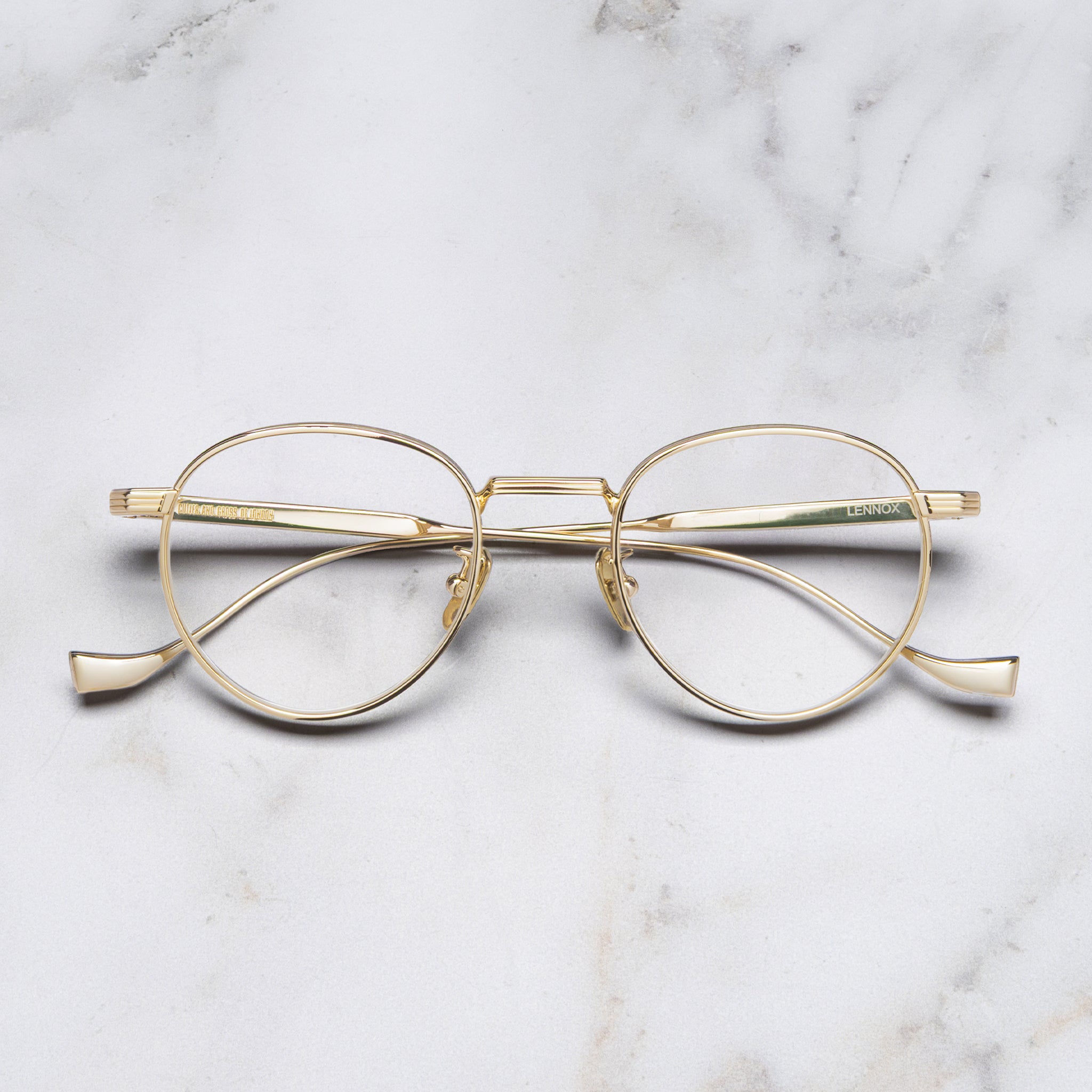 Lennox 1428 Titanium Round Optical Glasses – Cutler and Gross